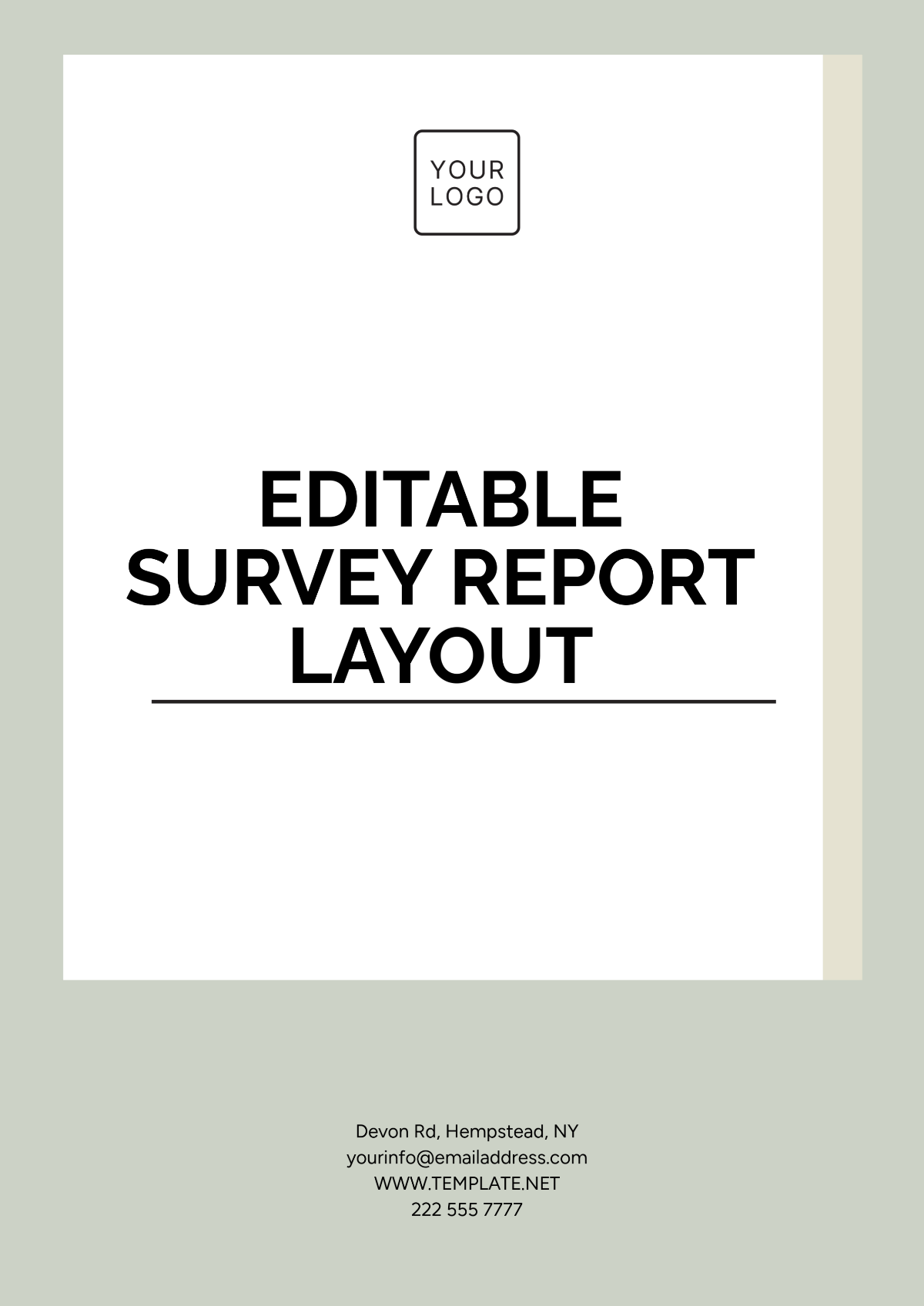 Free Topographic Survey Report Template To Edit Online