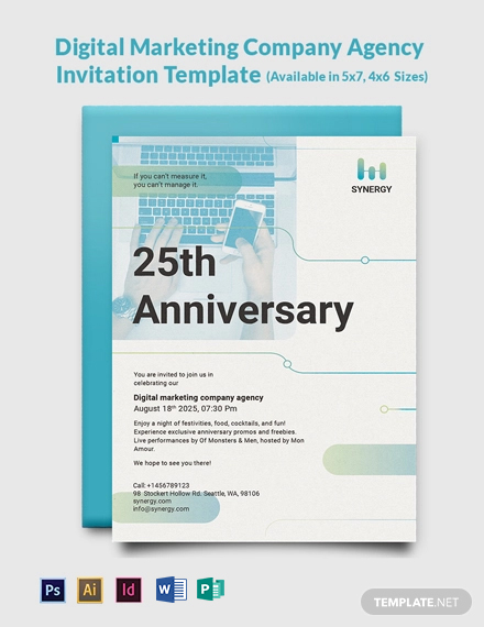 Company Outing Invitation Template - Download in Word, PDF, Illustrator ...
