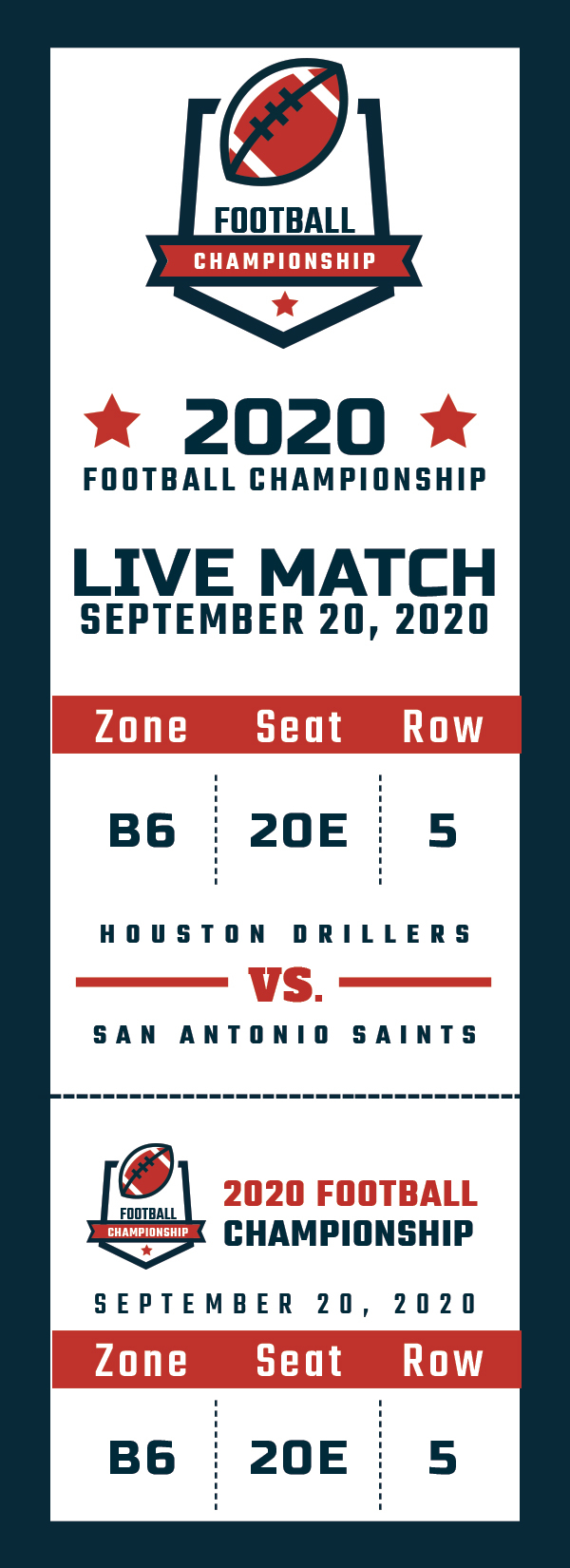 Sports Event Ticket Template In Adobe Photoshop Illustrator Template