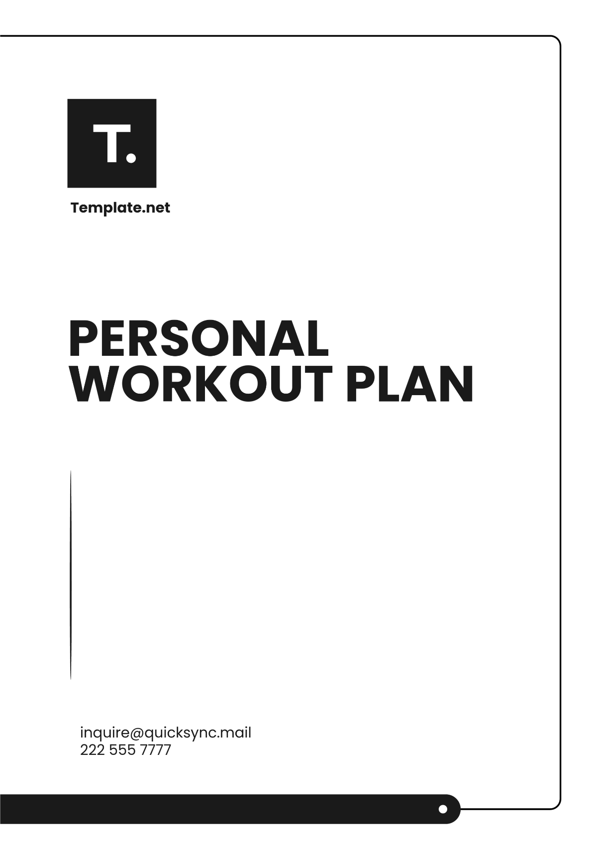 Personal Fitness Plan Chart Personal Fitness Plan Chart