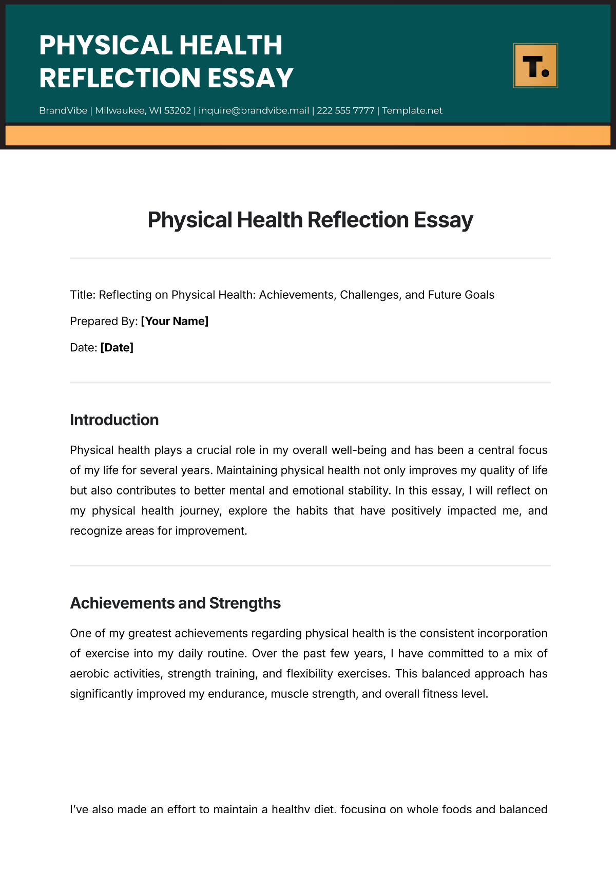 Free Essay Cover Page Template To Edit Online