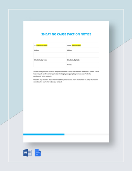 Free Sample Eviction Notice Template