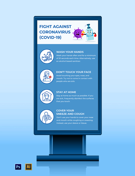 Free Welcome Sign Digital Signage Template - Download in Word, Google ...