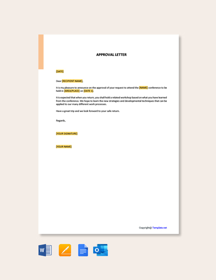13+ FREE Approval Letter Templates [Edit & Download] | Template.net