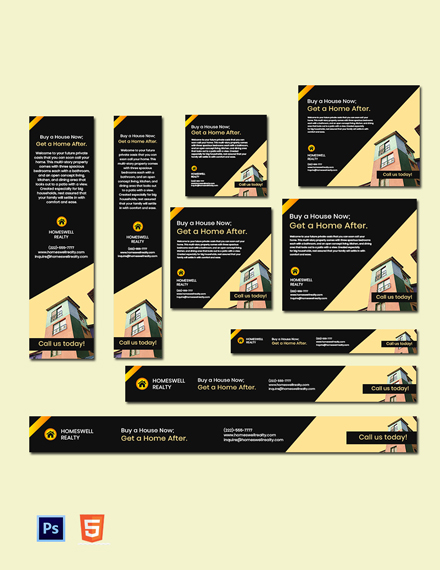 Free Simple Real Estate Ads Template - HTML5 | Template.net