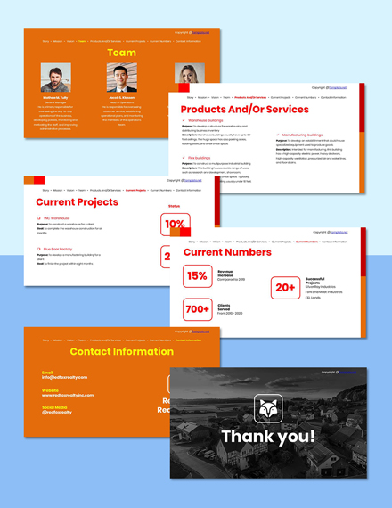 Free Elegant Real Estate Profile Template - Google Slides, Apple ...