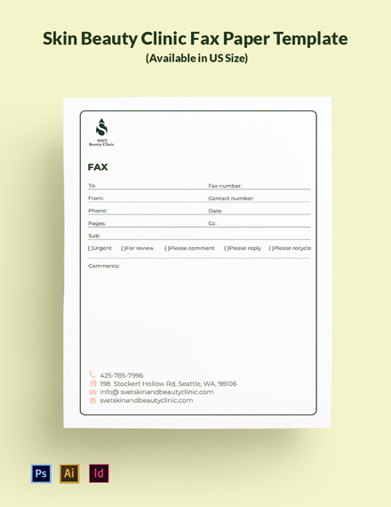 Skin Beauty Clinic Invoice Template - Google Docs, Google Sheets ...