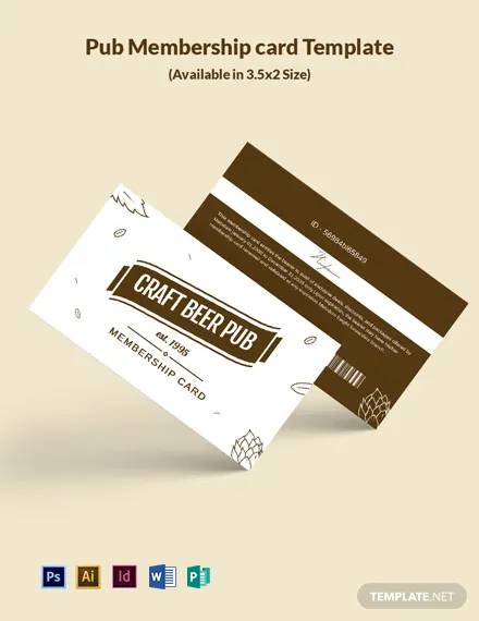 Fan Club Membership Card Template - Download in Word, Illustrator, PSD ...