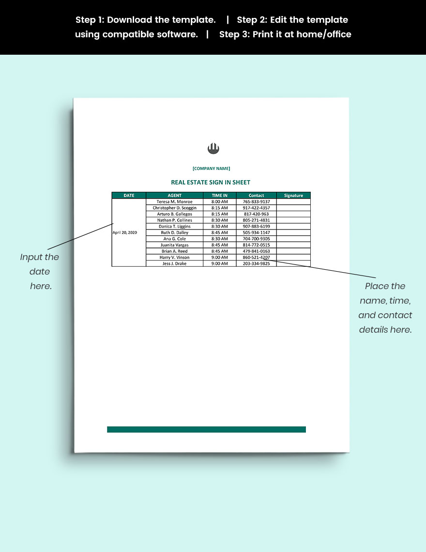 Free Sample Sign Up Sheet Template - Google Docs, Word, Apple Pages ...