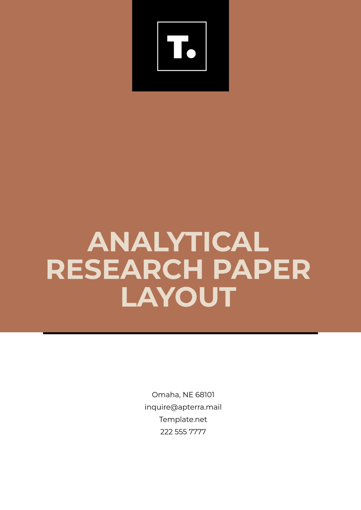 Free Research Paper Templates To Edit Online And Print