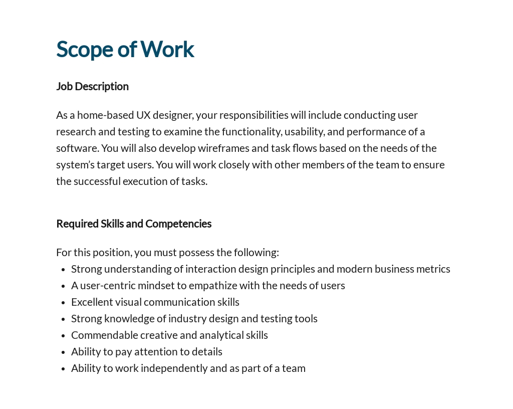 Professional Work From Home Proposal Template [Free PDF] - Word (DOC ...