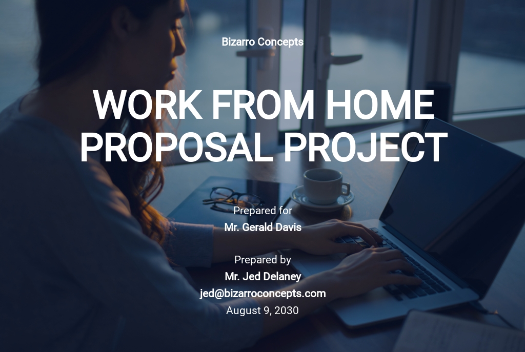 Free Work From Home Proposal Project Template