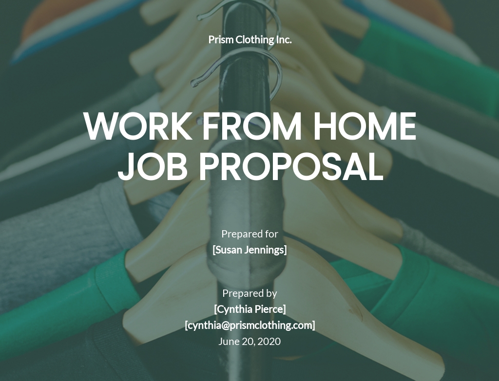 Free Formal Job Proposal Template - Google Docs, Word, Apple Pages ...