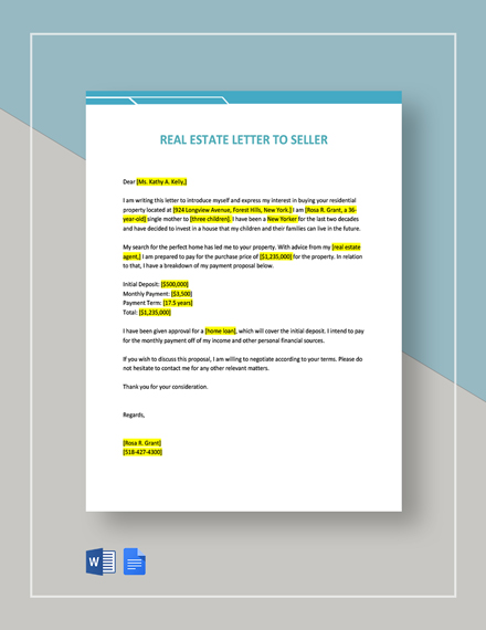 21 Real Estate Letter Templates Free Downloads Template