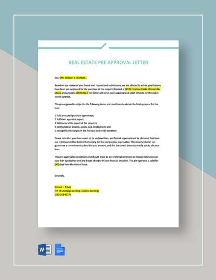 21 Real Estate Letter Templates Free Downloads Template