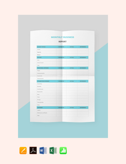 40+ Monthly Management Report Templates in PDF | Google Docs | Excel ...