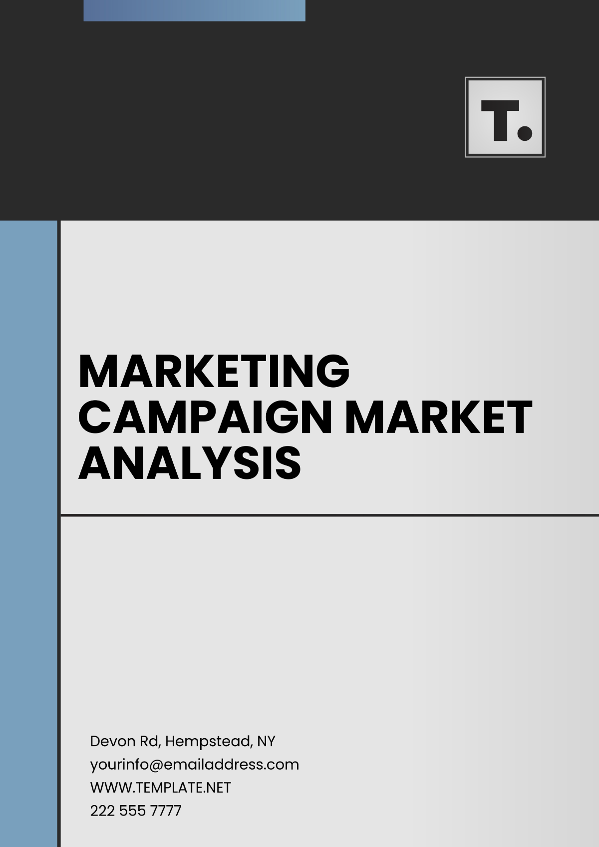 Free Market Analysis Template To Edit Online
