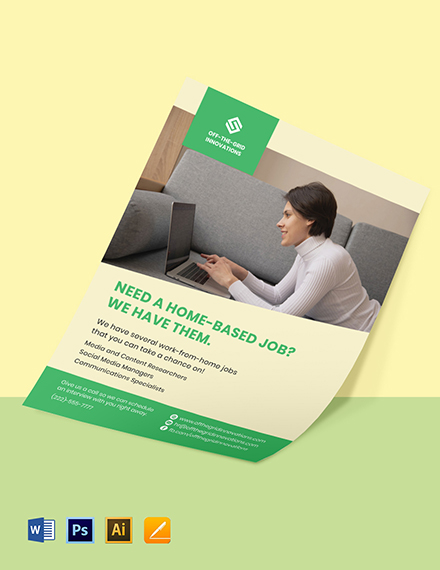 Work at Home Flyer Template