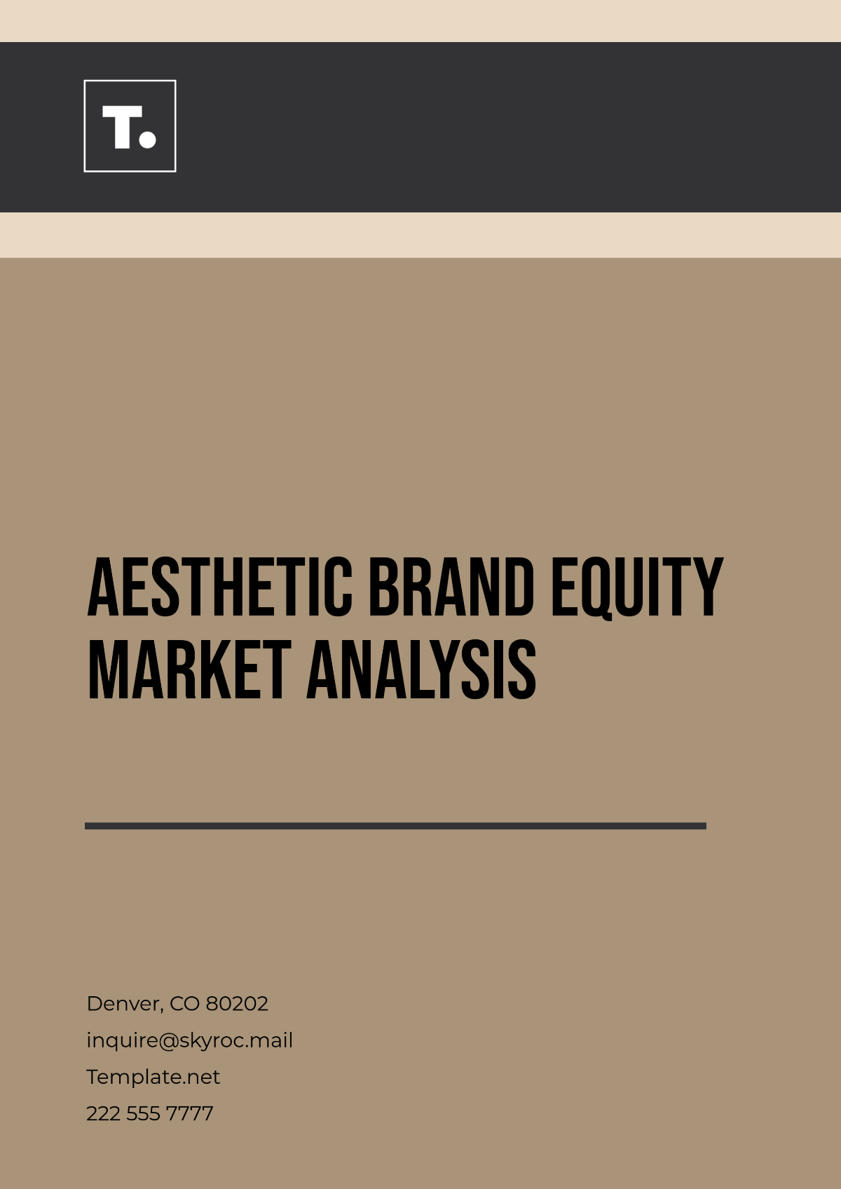 Free Market Analysis Template To Edit Online