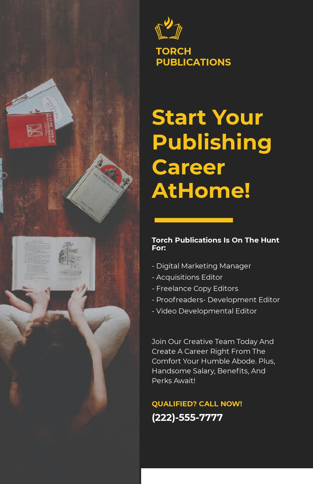 FREE Modern Work From Home Poster Template - PSD | Illustrator