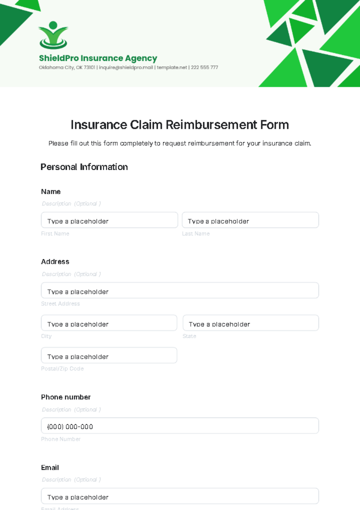 Free Reimbursement Form Templates To Edit Online Free Reimbursement Form Templates To Edit Online