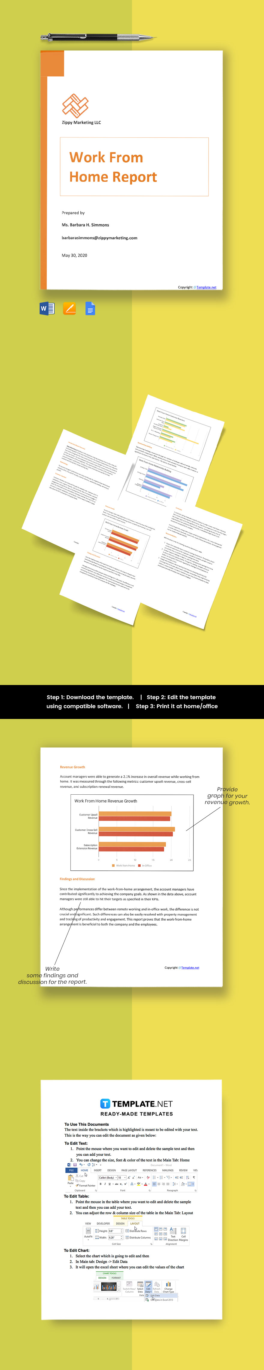 Free Simple Work Report Template - Google Docs, Word | Template.net