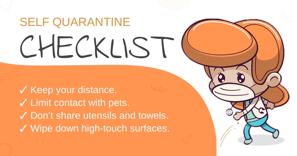 Self Quaranitne Facebook Post Template