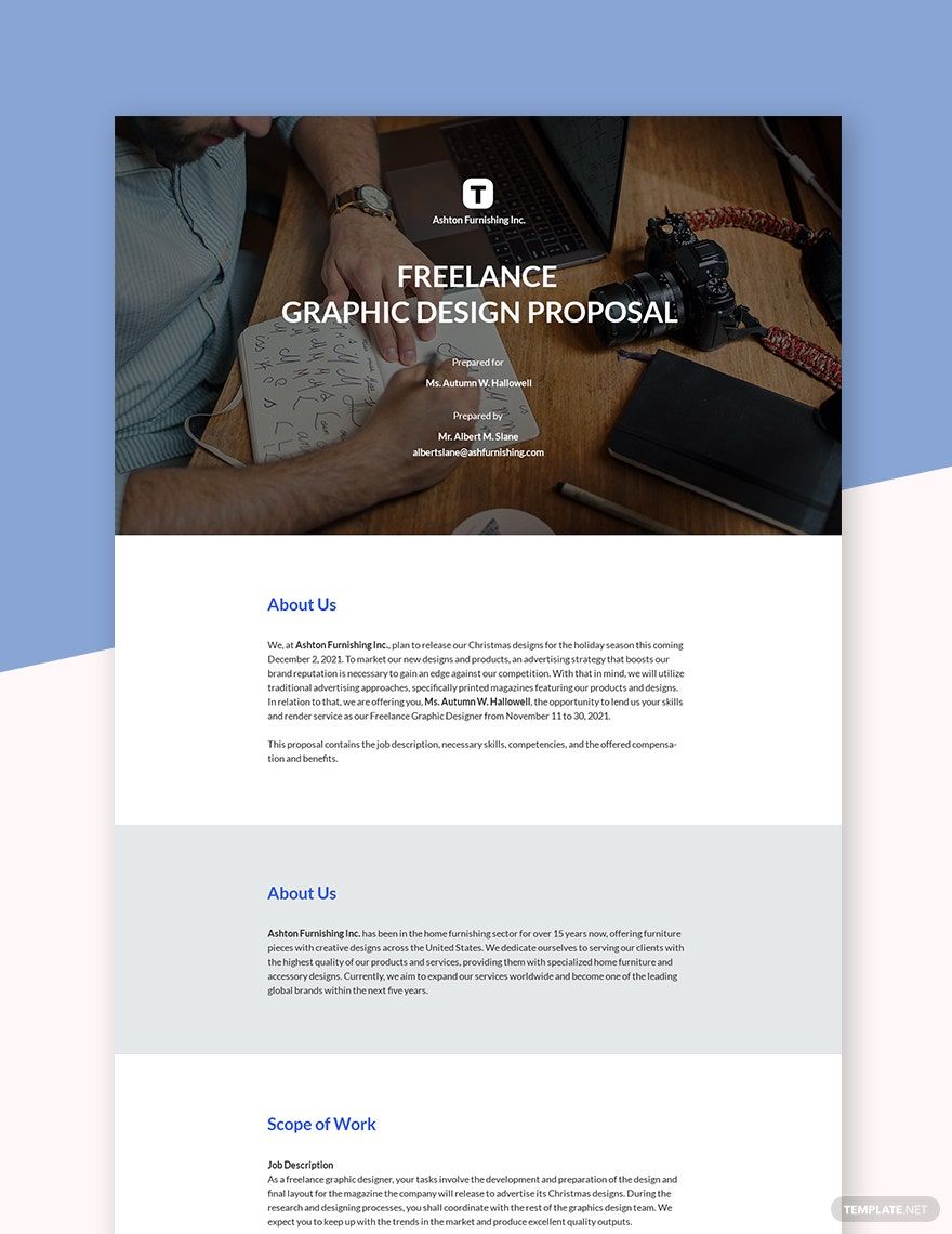 Basic Freelance Proposal Template - Google Docs, Word, Apple Pages ...