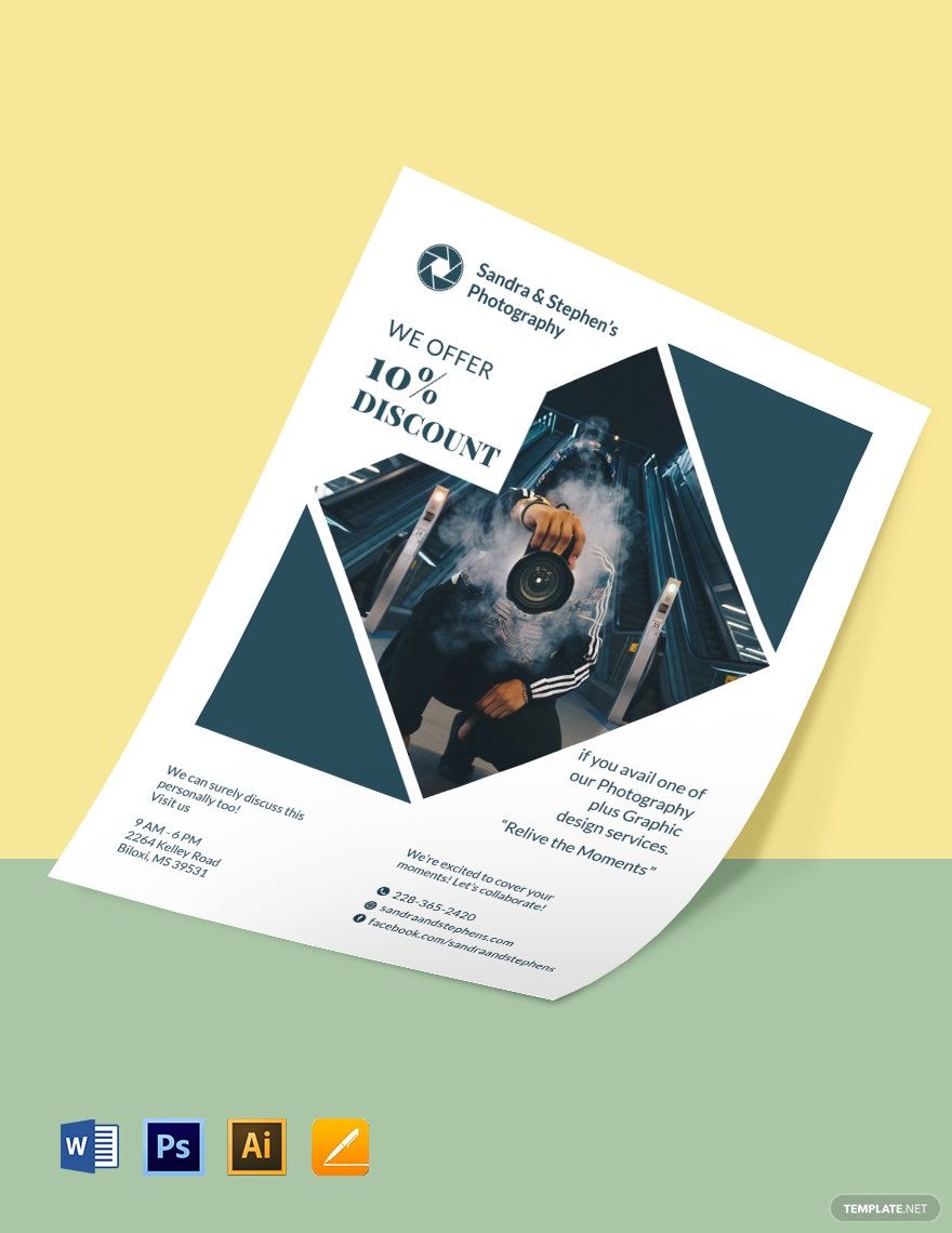 Free Simple Freelance Flyer Template - Illustrator, Word, Apple Pages ...