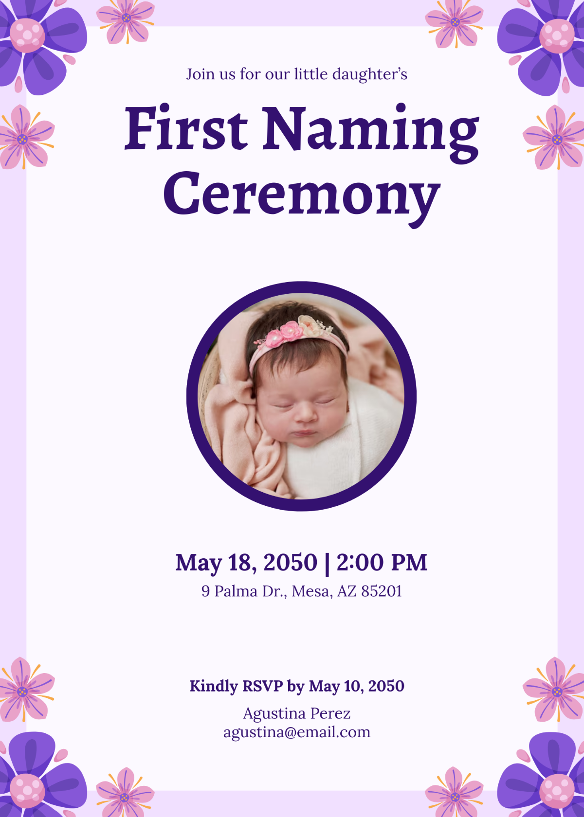 Free Namkaran Invitation Card Template To Edit Online
