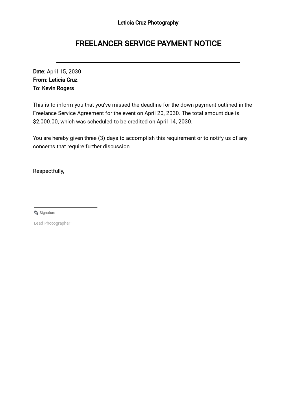 FREE Sample Copyright Notice Template in Google Docs, Word | Template.net