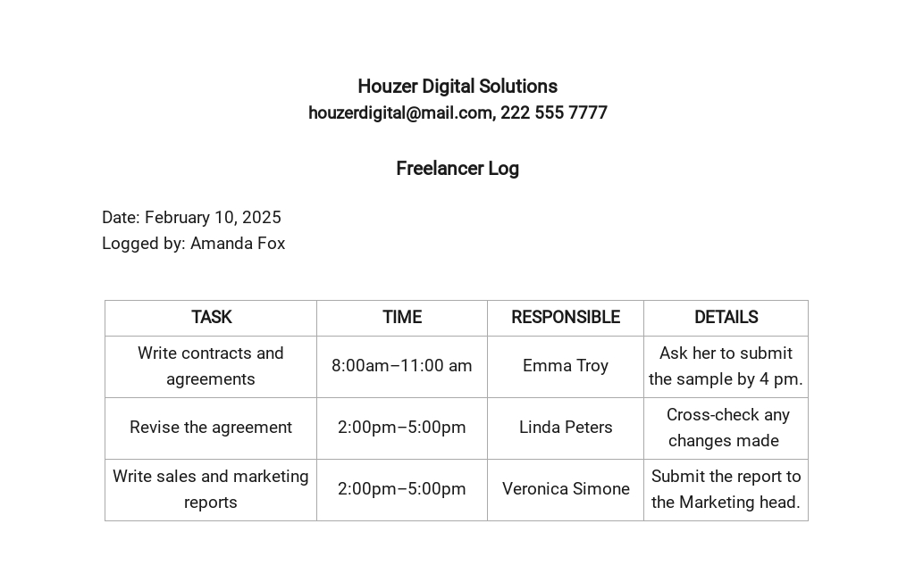 FREE Sample Freelancer Policy - Word | Google Docs