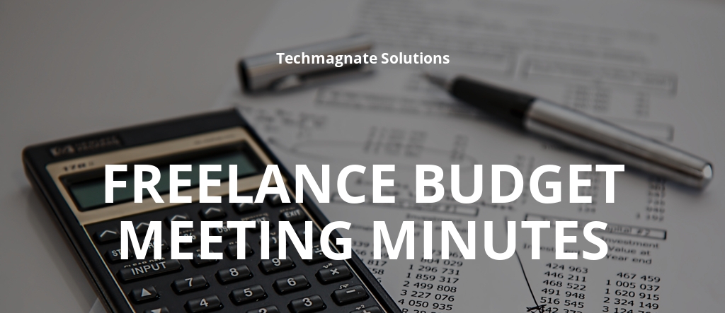 Freelance Budget Meeting Minutes Template