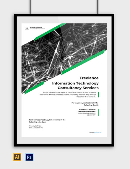 FREE Freelance Poster - PSD | Illustrator | Template.net