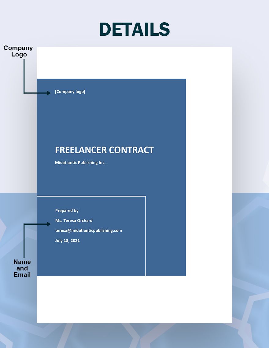 Sample Freelancer Contract Template - Google Docs, Word, Apple Pages ...
