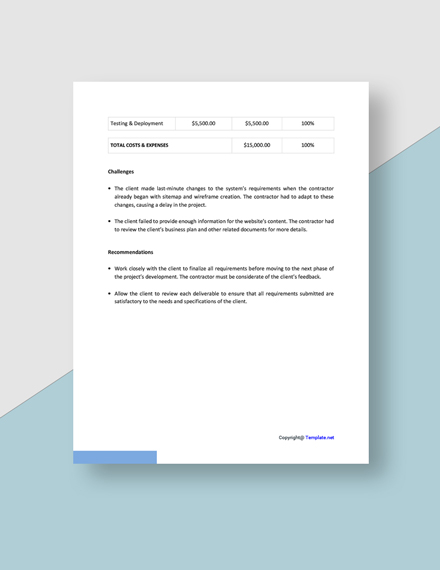 FREE Sample Freelance Report - Word | Google Docs