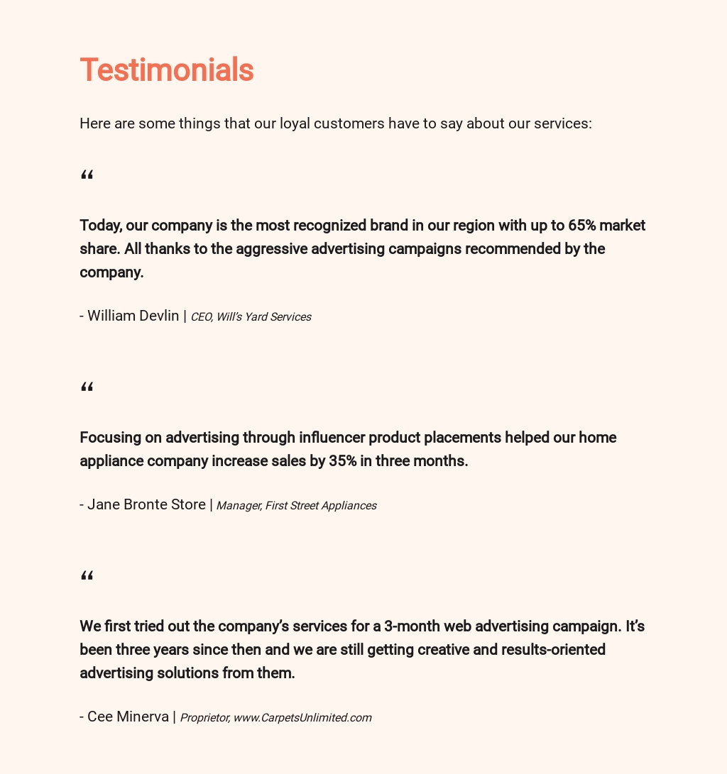 Advertising Proposal Template