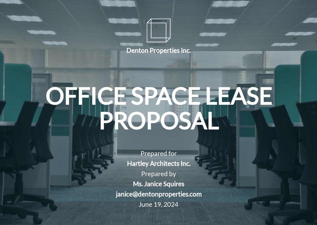 Lease Proposal Sample Template