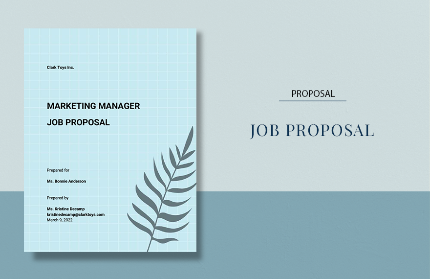 Job Proposal Sample Template - Google Docs, Word 