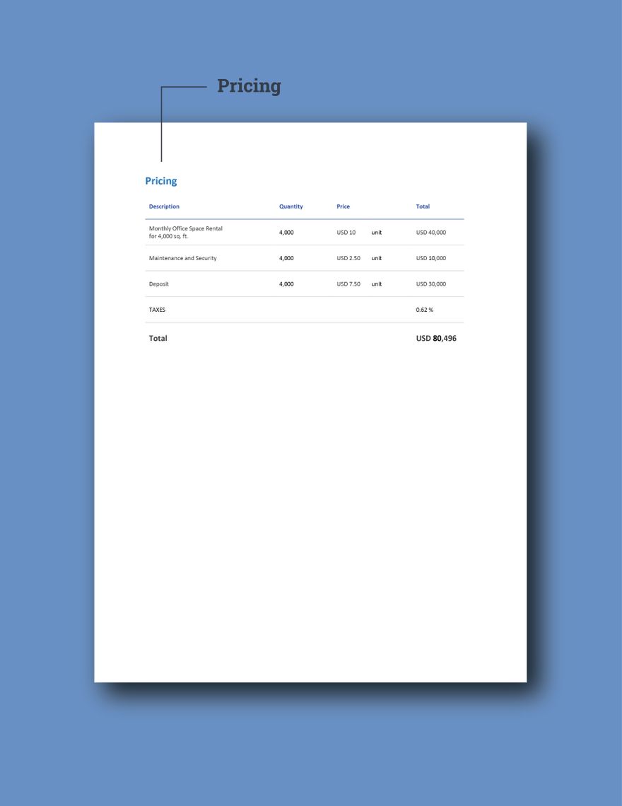 Job Proposal Sample Template - Google Docs, Word | Template.net