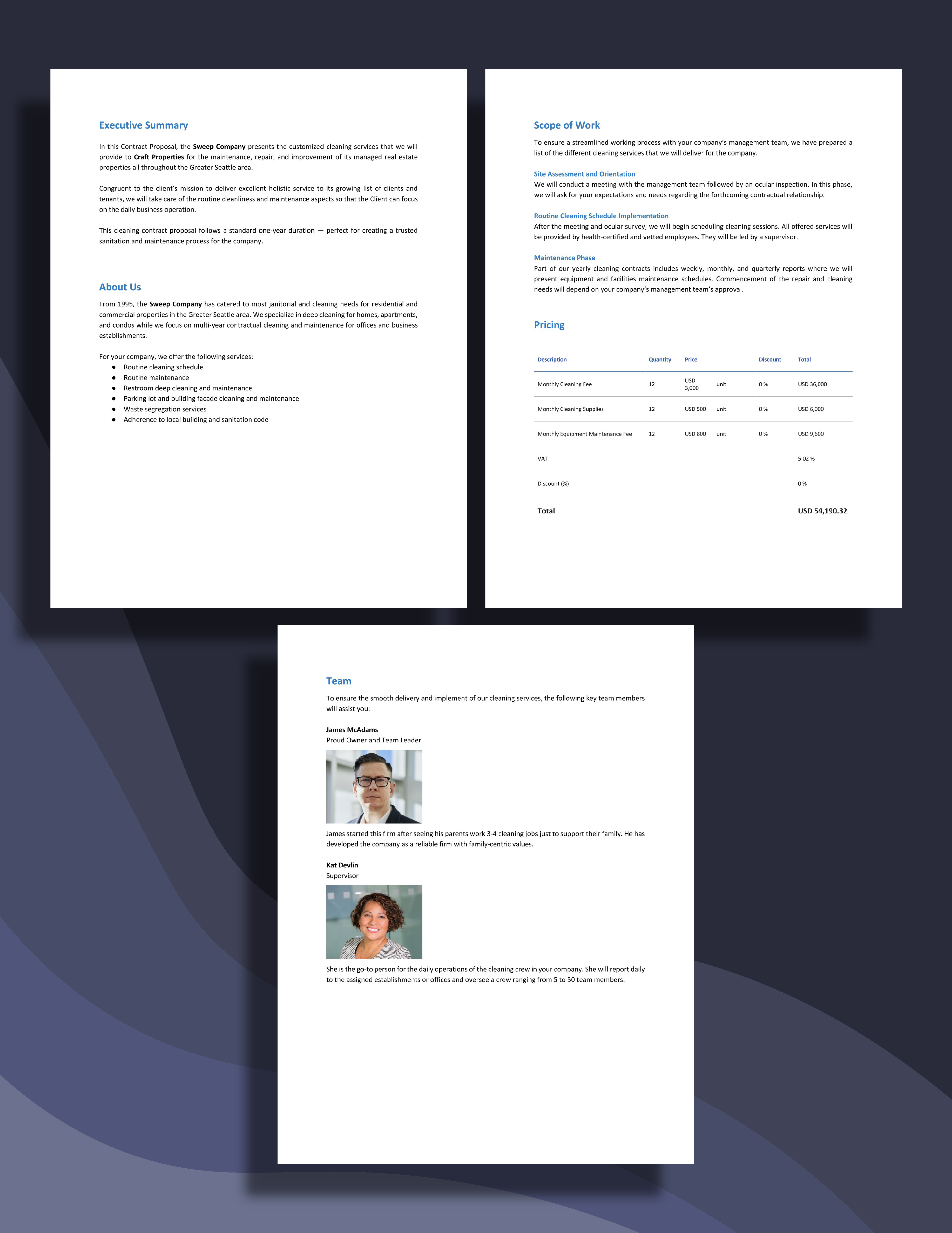 Contract Proposal Sample Template - Google Docs, Word, Apple Pages ...