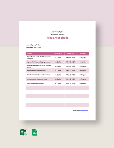 FREE Sample Freelancer Job Application Form - Word | Google Docs ...