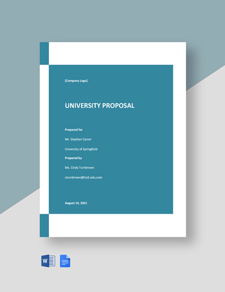 FREE University Proposal Templates - Word | Google Docs | Apple (MAC ...
