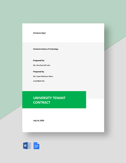 FREE Simple School Contract - Word | Google Docs