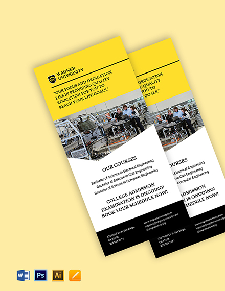 Free Marketing Rack Card Template - Google Docs, Illustrator, Word, PSD ...