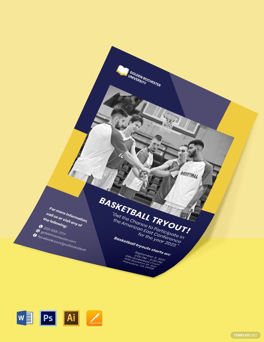 Free Modern University Flyer Template - Google Docs, Illustrator, Word ...