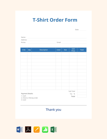 Blank Tshirt Template Pdf