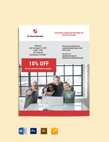 Research Study Flyer Template - Download in Word, Illustrator, PSD ...