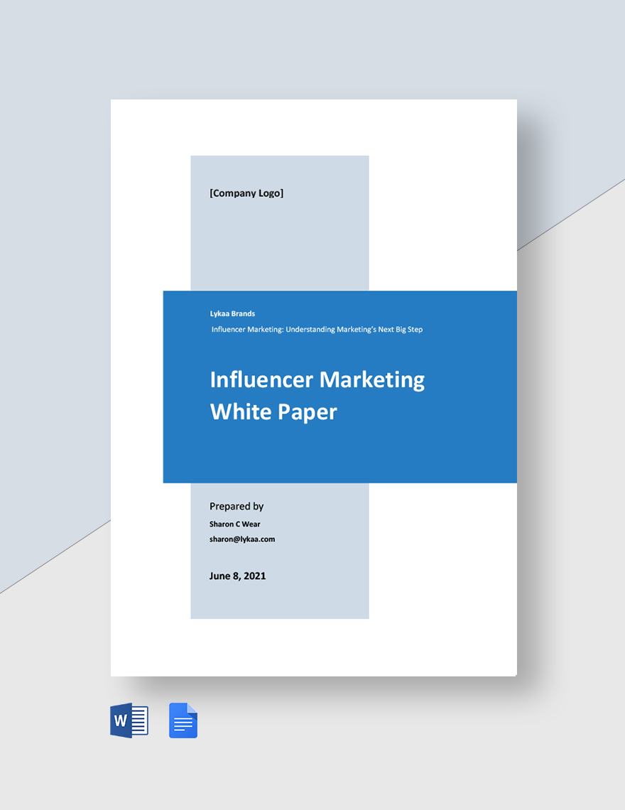 Sample Marketing White Paper Template - Google Docs, Word | Template.net