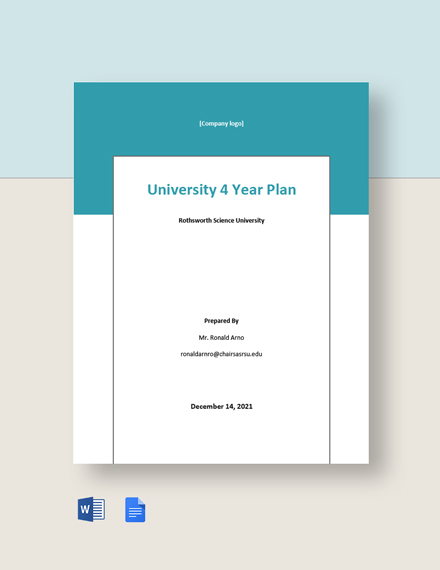 Free Sample University Business Plan Template - Google Docs, Word ...